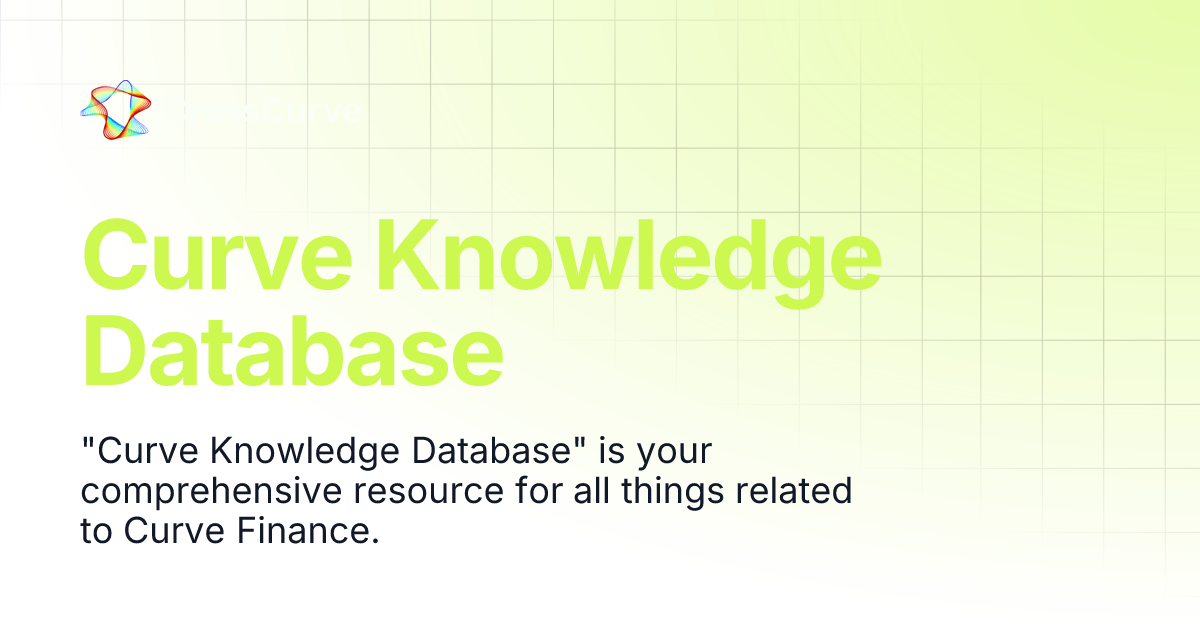 Curve Knowledge Database | CrossCurve MetaLayer